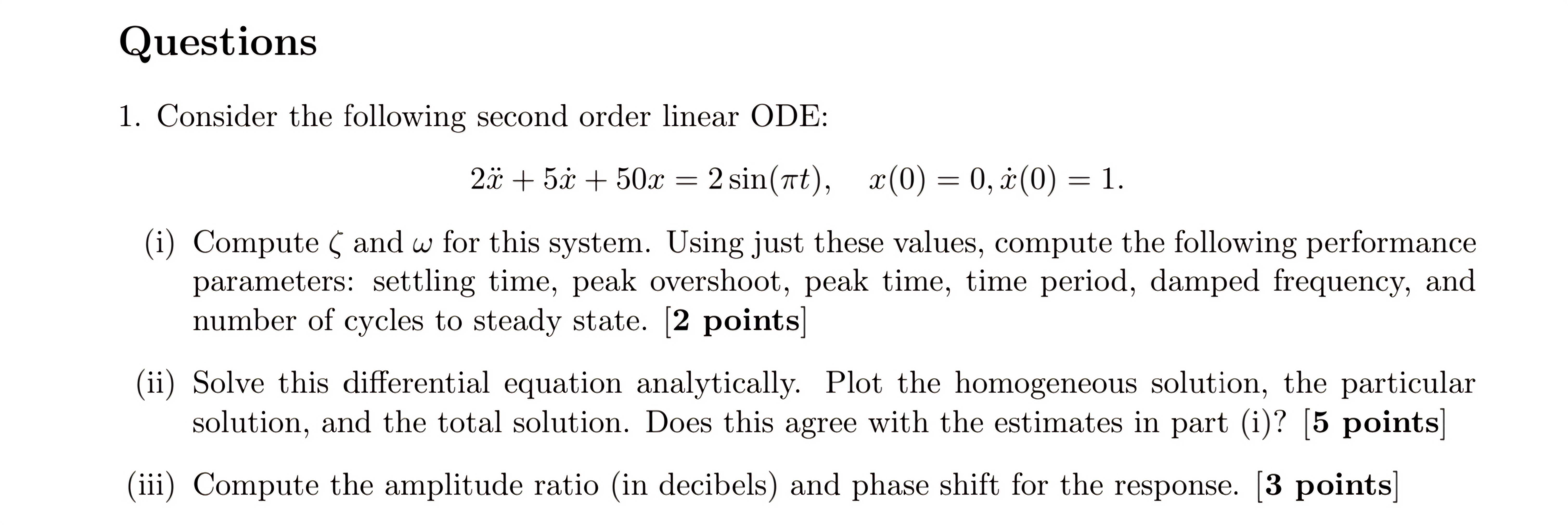 Solved Help solve question 1 ﻿Part ii and iii | Chegg.com