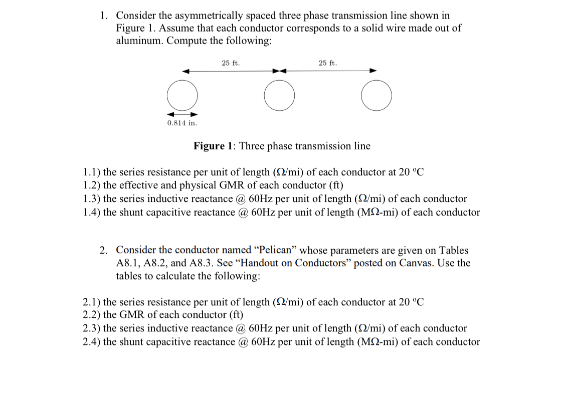 Solved Consider the asymmetrically spaced three phase | Chegg.com
