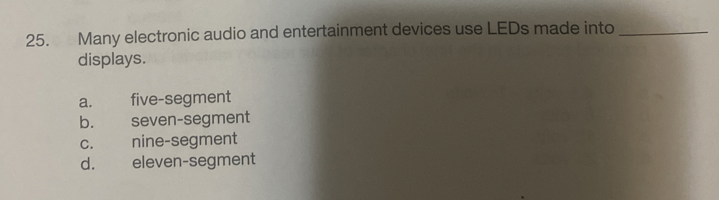 Solved Many electronic audio and entertainment devices use | Chegg.com