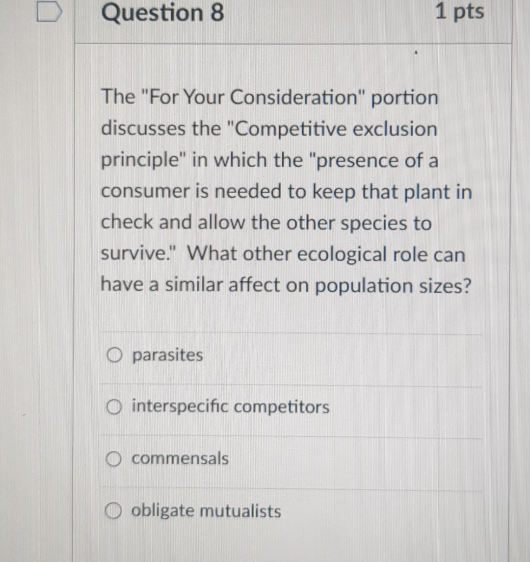 Solved Question 81 ﻿ptsThe "For Your Consideration" portion | Chegg.com