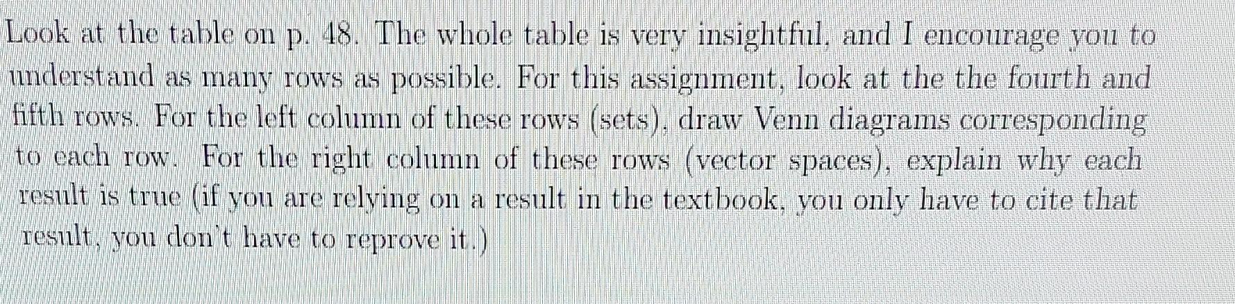 Solved Look at the table on p. 48. The whole table is very | Chegg.com