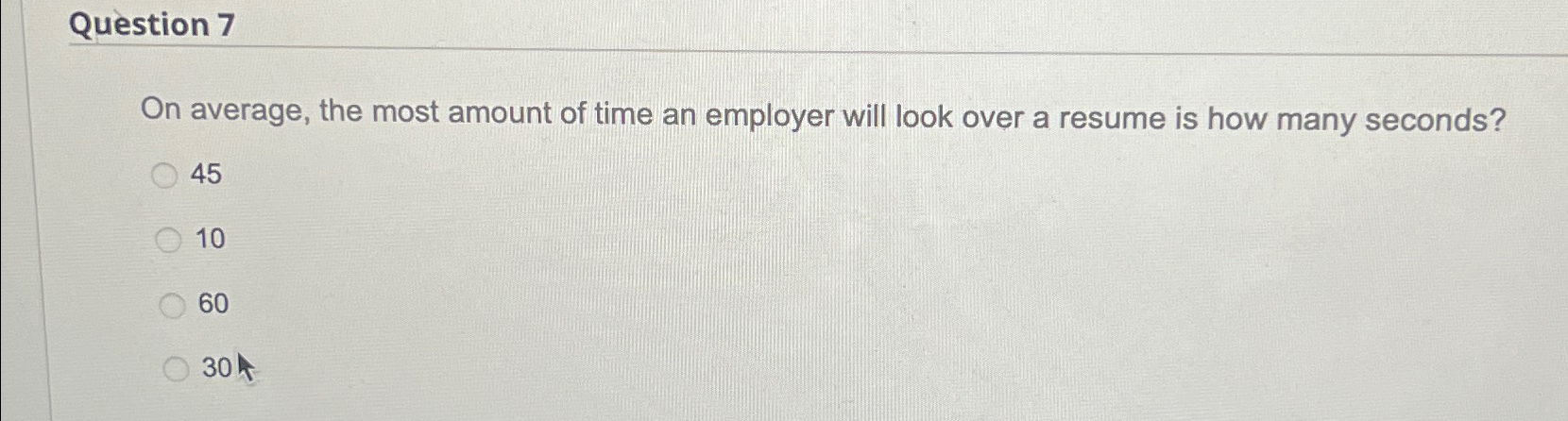 Solved Question 7n average, the most amount of time an | Chegg.com