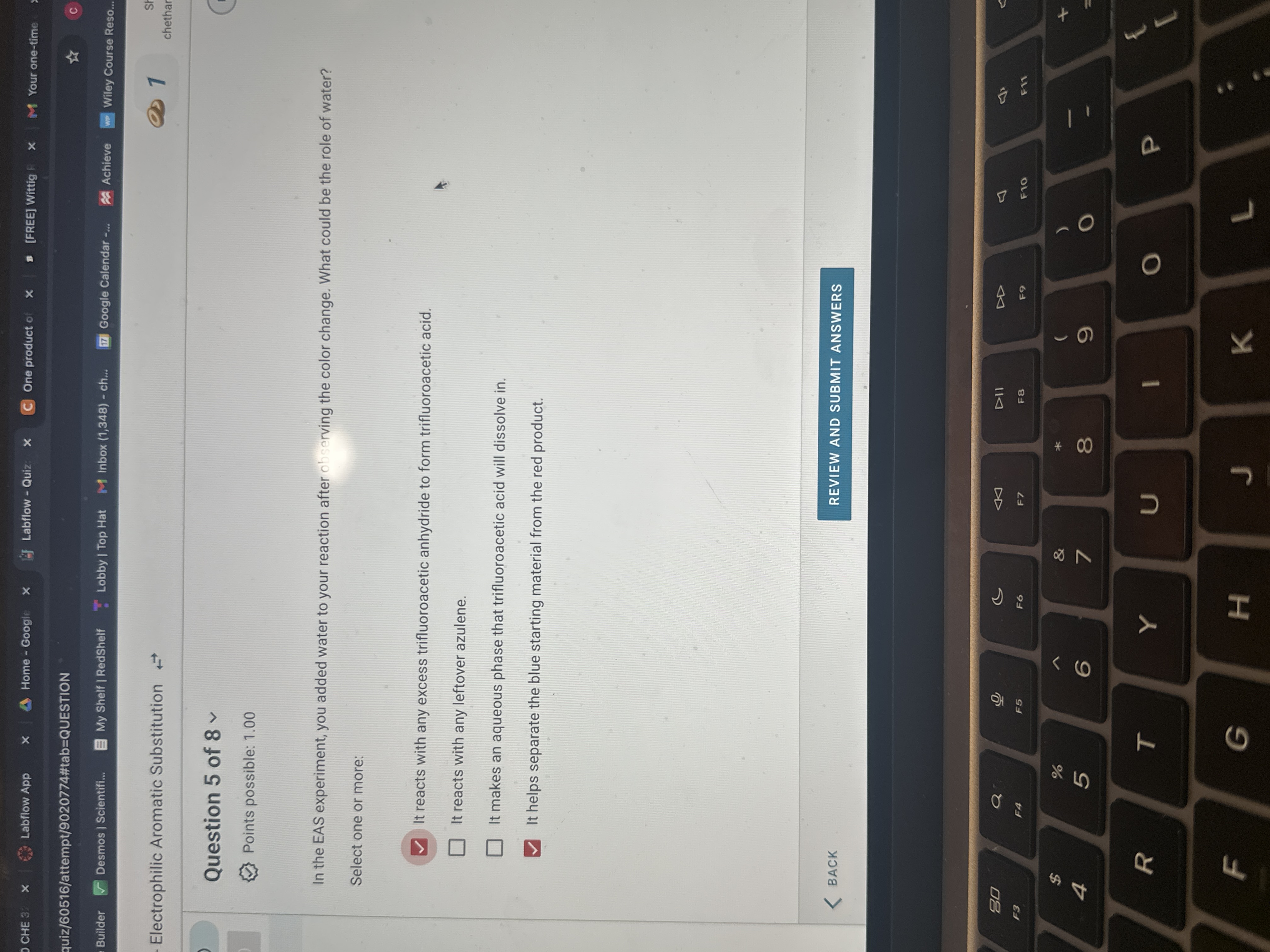 Solved Question 5 ﻿of 8 ﻿vPoints possible: 1.00In the EAS | Chegg.com