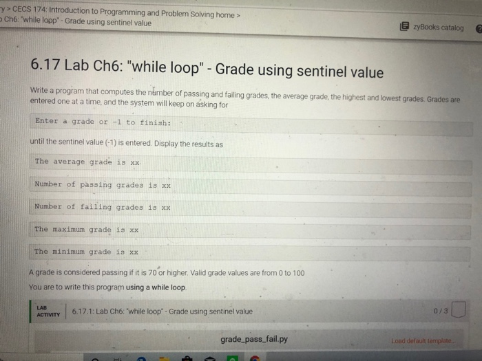 Solved > CECS 174: Introduction to Programming and Problem | Chegg.com