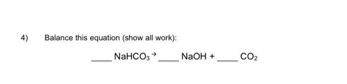 Solved 1) Balance this equation (show all work): Mg + HNO3 → | Chegg.com
