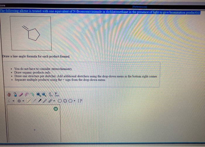 Solved Sons (References The following alkene is treated with | Chegg.com