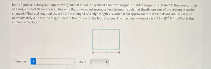 Solved In the figure, a rectangular loop carrying current | Chegg.com
