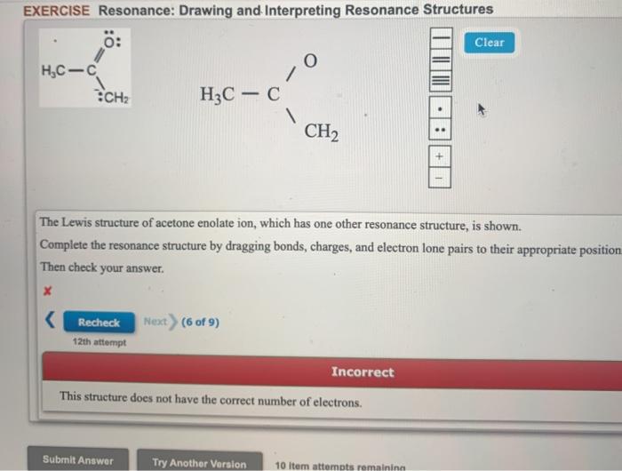 Solved EXERCISE Resonance: Drawing and Interpreting | Chegg.com