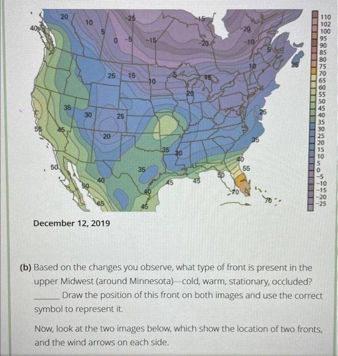 Solved EXERCISE 18.4 Identifying Fronts and Predicting Their | Chegg.com