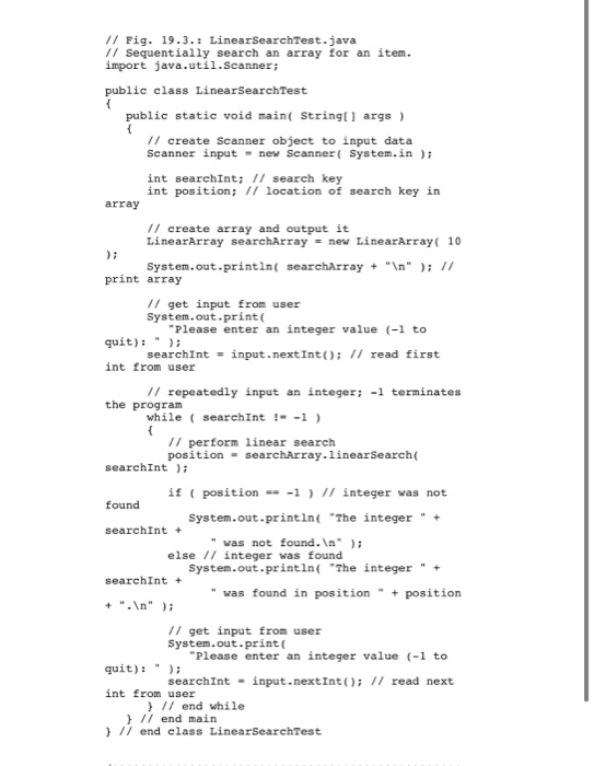 Solved Modify the LinearArray.java file to add a recursive | Chegg.com Solved Modify the LinearArray.java file to add a recursive | Chegg.com