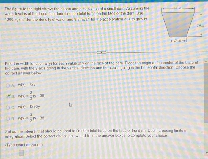 Solved The figure to the right shows the shape and | Chegg.com