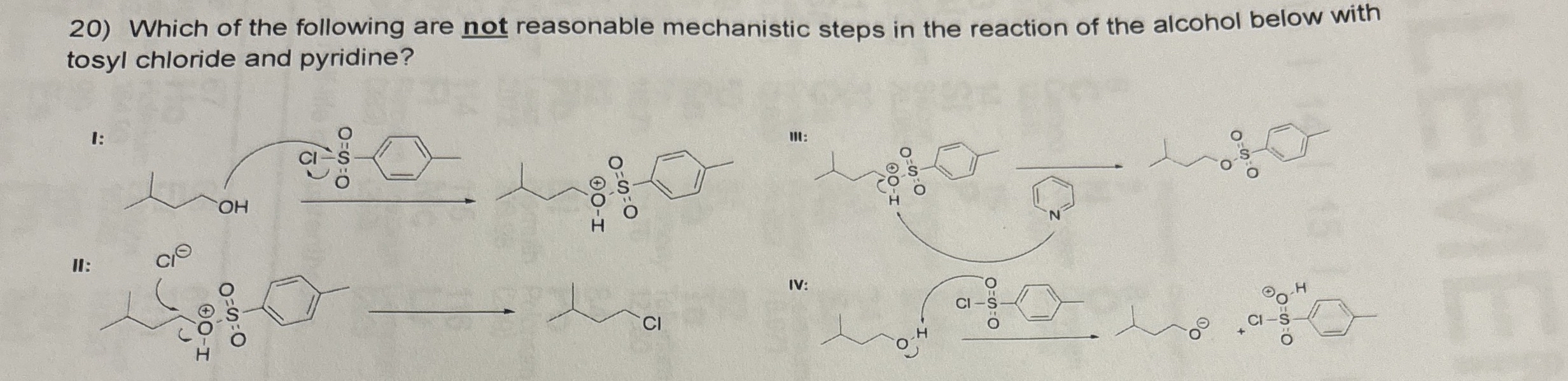 Solved Which of the following are not reasonable mechanistic | Chegg.com