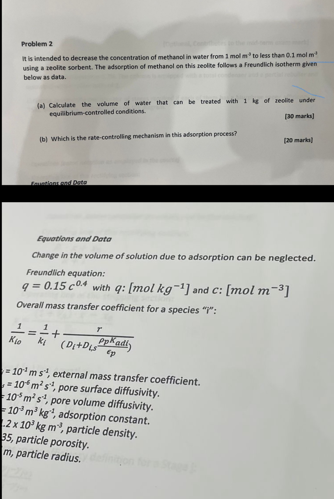 Solved Problem 2It is intended to decrease the concentration | Chegg.com