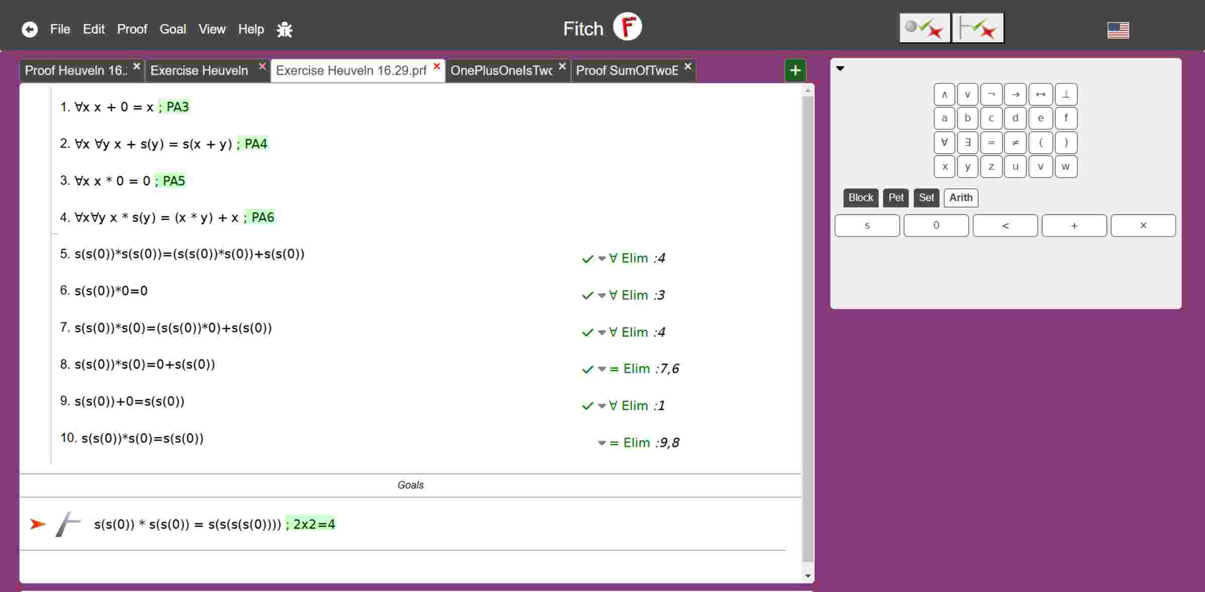 Solved Please help me solve the rest of this Fitch logic | Chegg.com