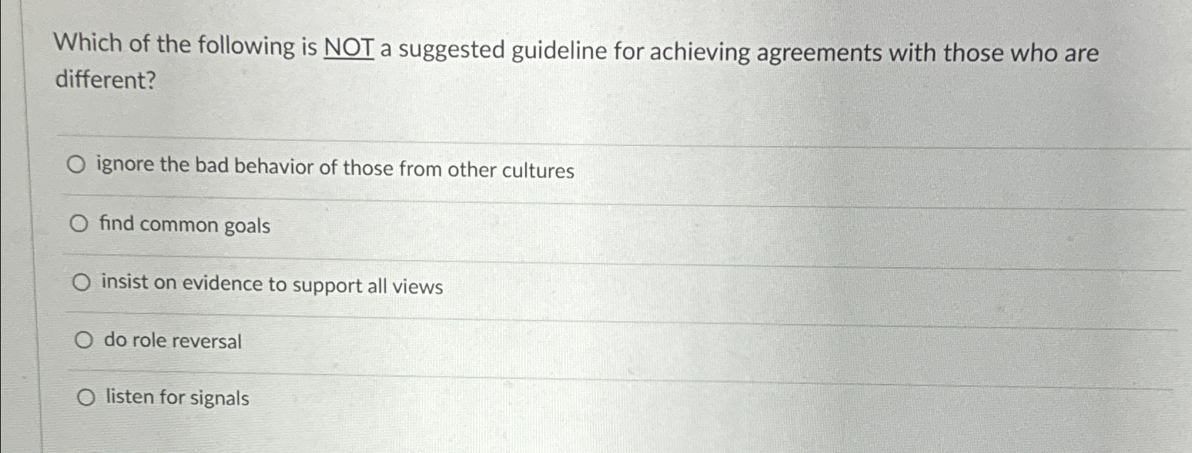 Solved Which of the following is NOT a suggested guideline | Chegg.com