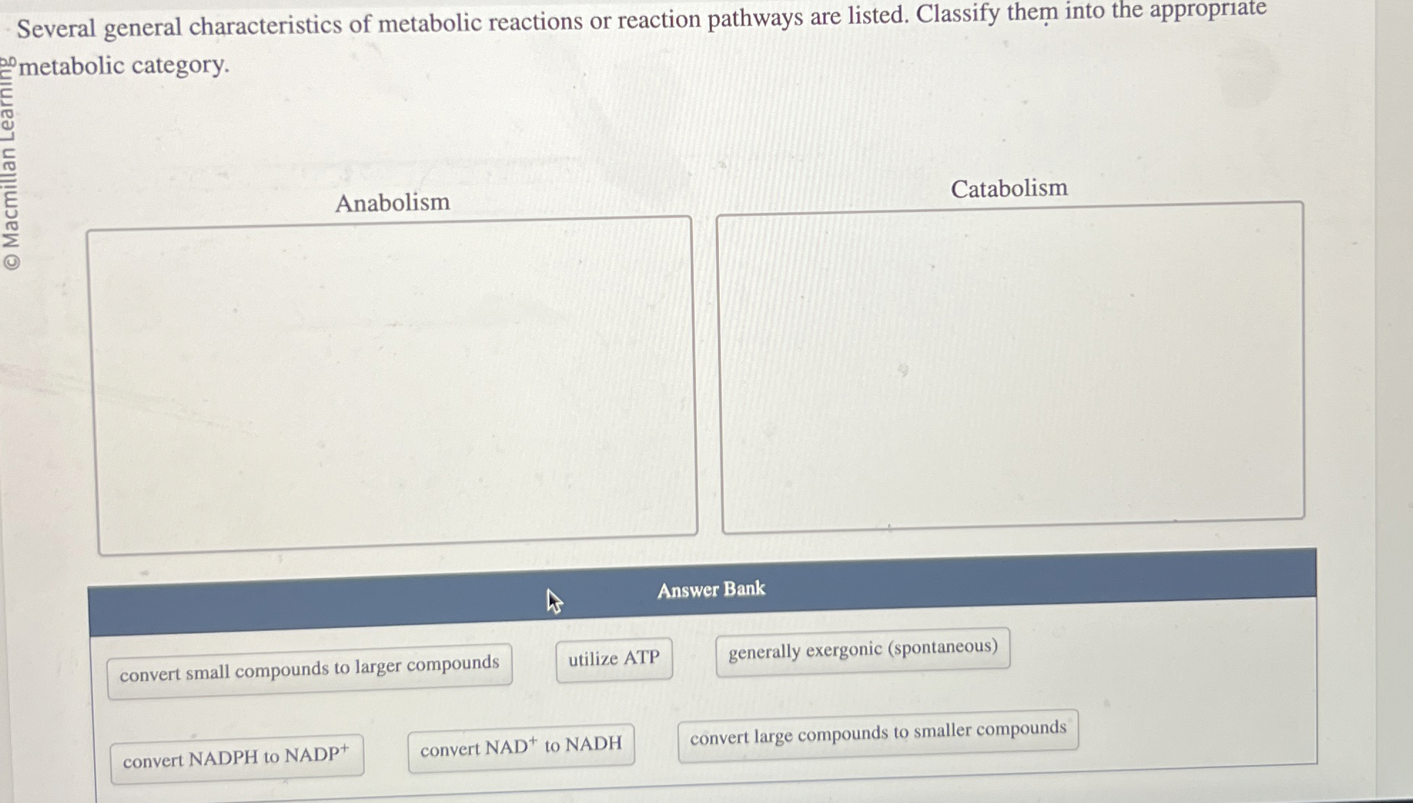 Solved Several general characteristics of metabolic | Chegg.com