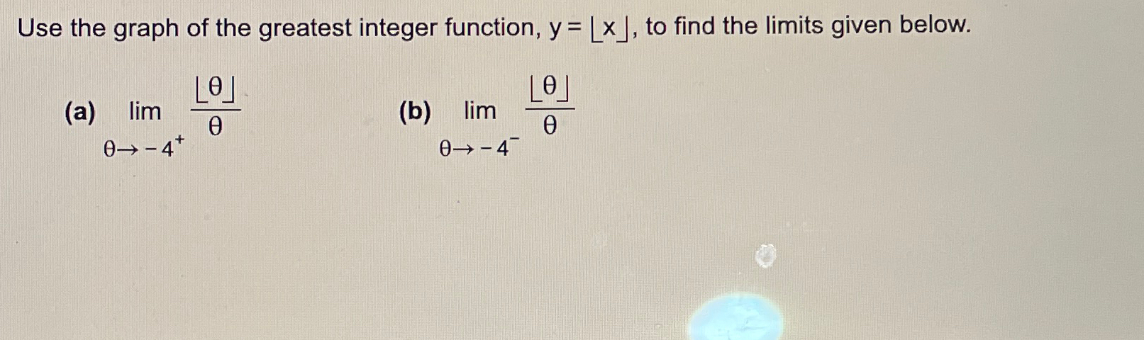 Solved Use the graph of the greatest integer function, | Chegg.com