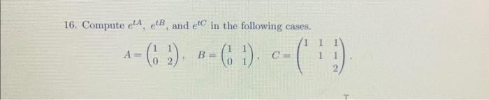 Solved H47. Find eIt where I is the 2×2 identity matrix. Sec | Chegg.com