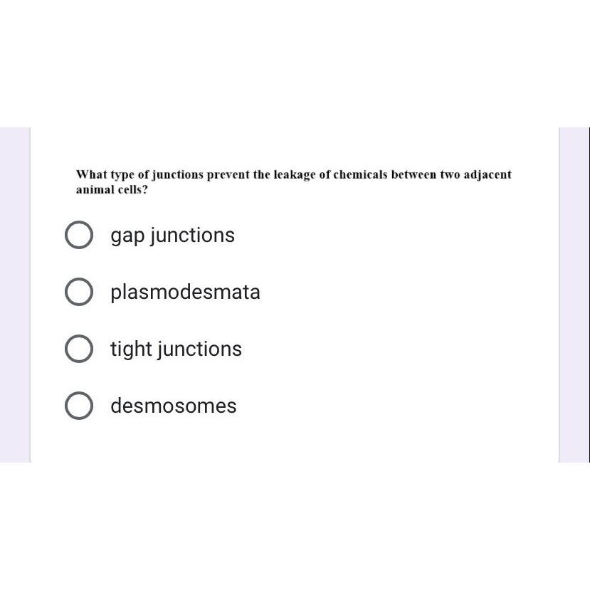 Solved What type of junctions prevent the leakage of | Chegg.com