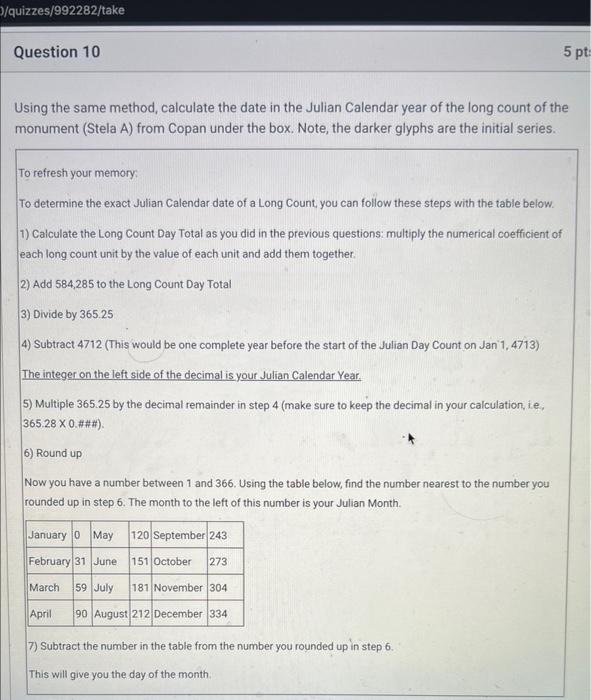 Using the same method, calculate the date in the | Chegg.com
