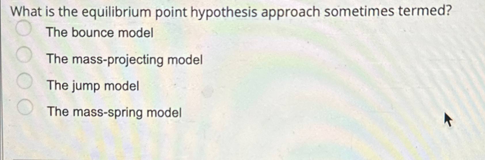 Solved What is the equilibrium point hypothesis approach | Chegg.com