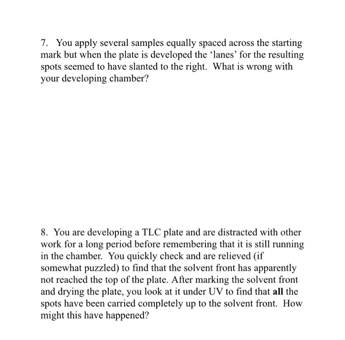 Solved 7. You apply several samples equally spaced across | Chegg.com