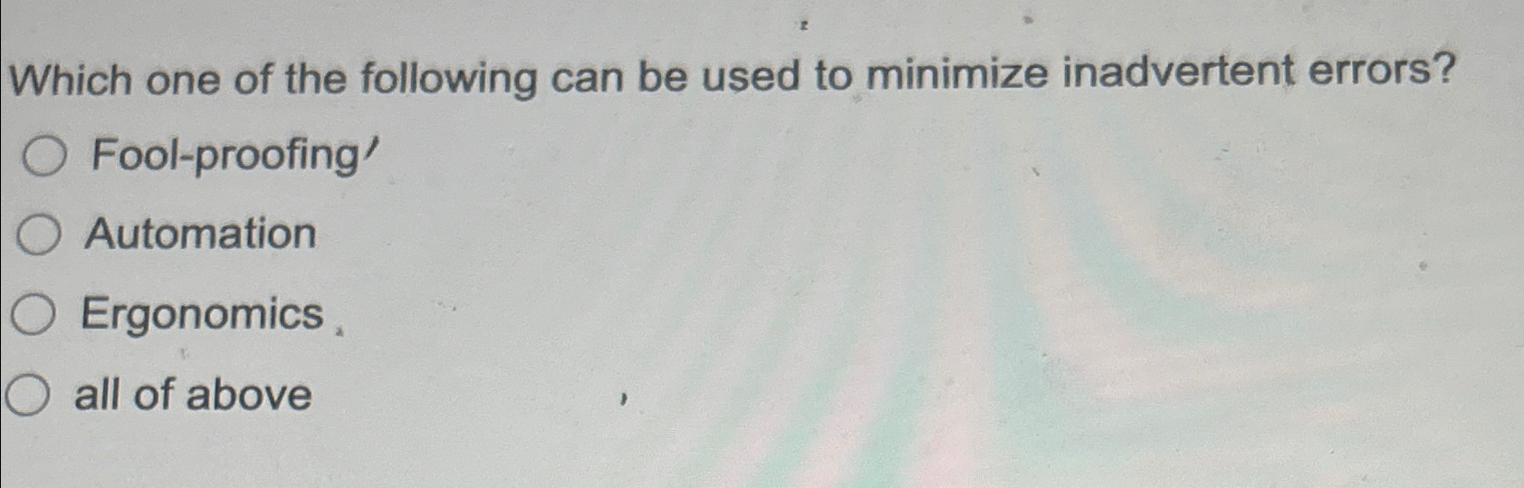 Solved Which one of the following can be used to minimize | Chegg.com