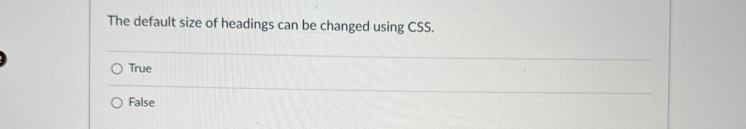 Solved The default size of headings can be changed using | Chegg.com