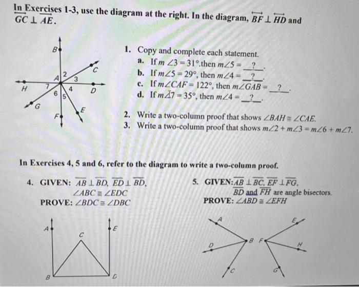 Solved In Exercises 1-3, use the diagram at the right. In | Chegg.com