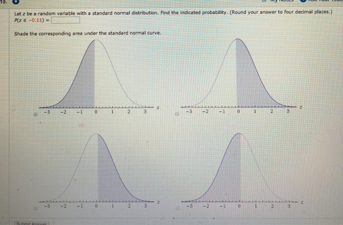 Solved Let z be a random variable with a standard normal | Chegg.com