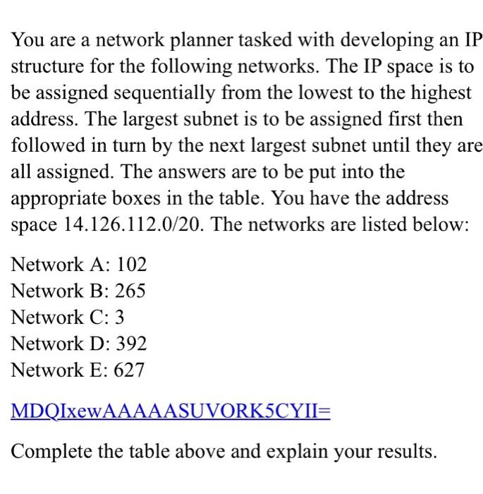 Solved You are a network planner tasked with developing an | Chegg.com