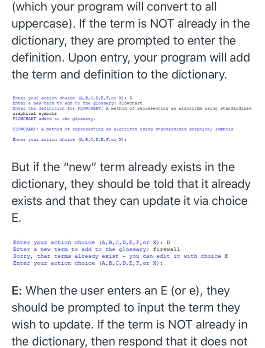 Solved Assignment 15 - Computer Terms Glossary PDF | Chegg.com