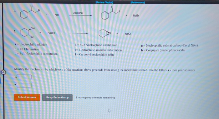 Solved [Review Topical [Reference Acetone Nal NaBr OH NAOH | Chegg.com