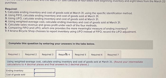 Solved s Problem 6-2A (Algo) Calculate ending inventory, | Chegg.com