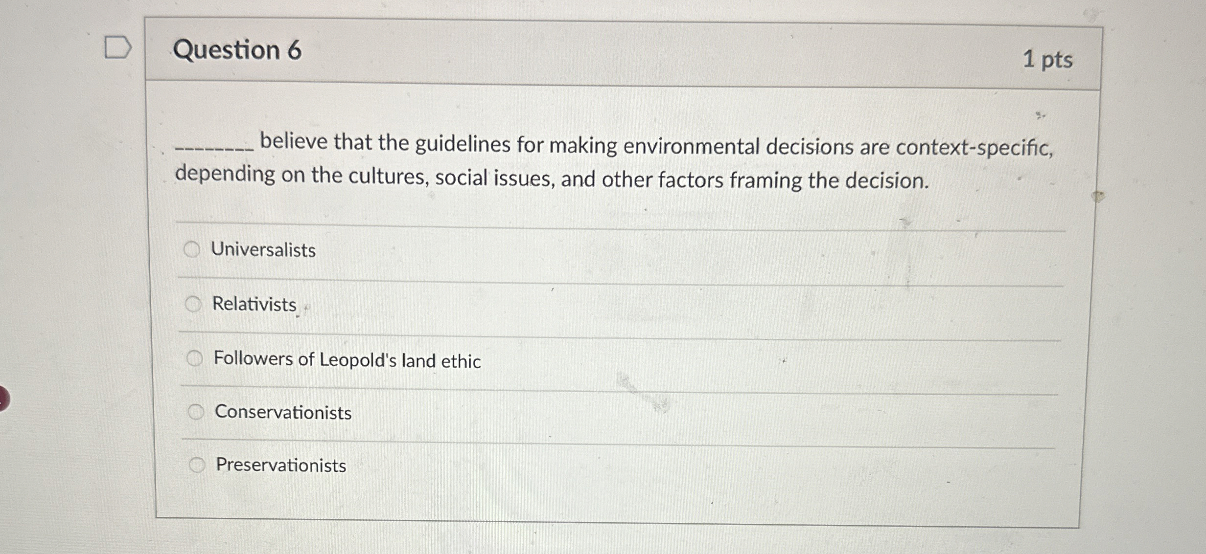 Solved Question 61 ﻿ptsbelieve that the guidelines for | Chegg.com