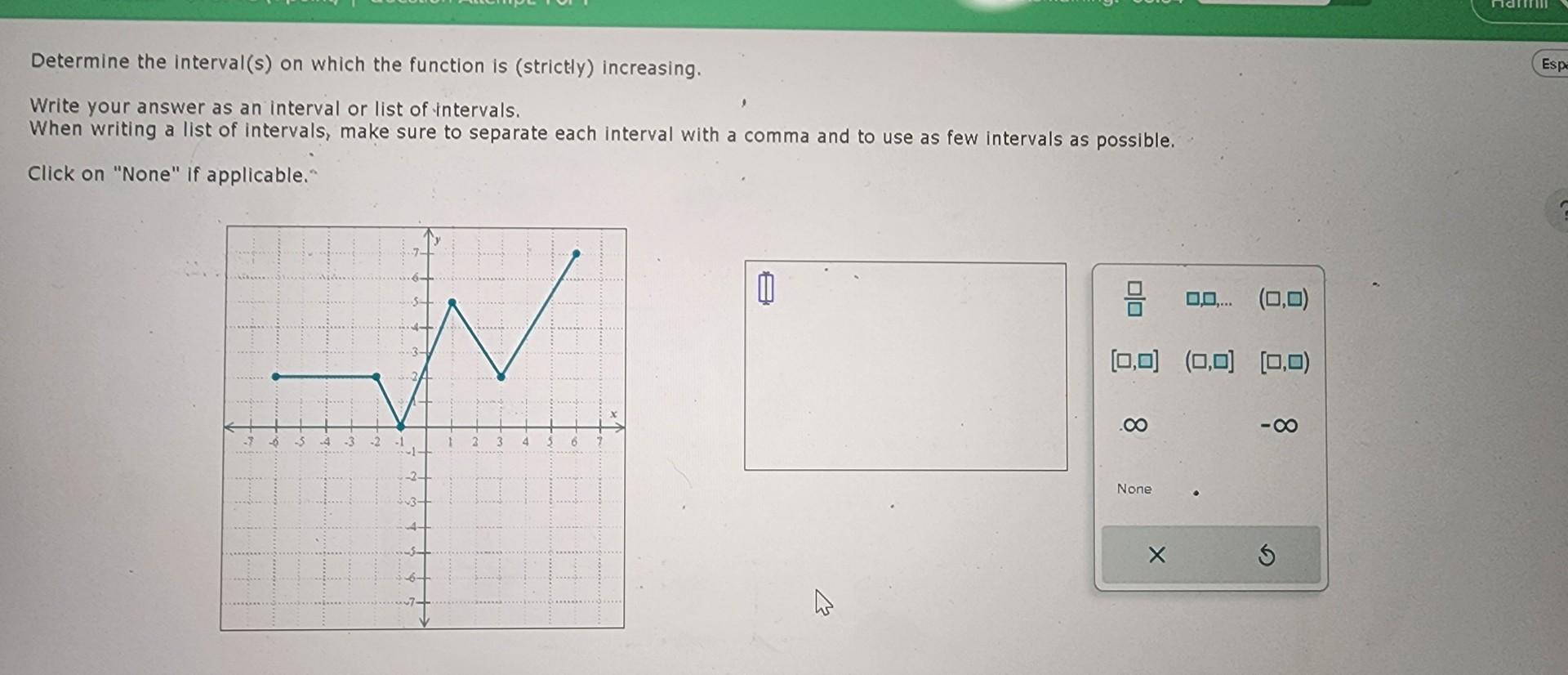 Solved Determine the interval(s) on which the function is | Chegg.com