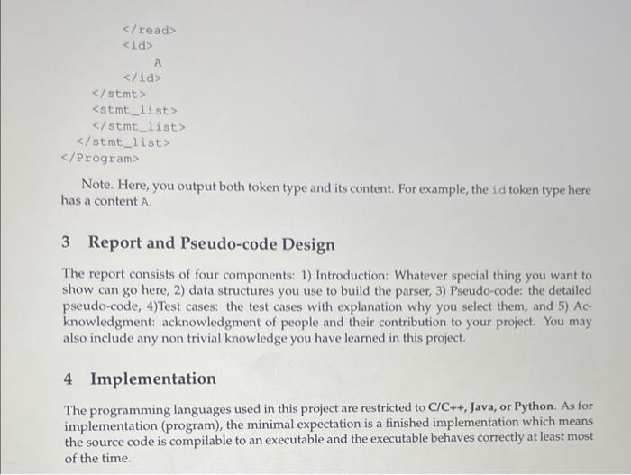 Solved 2 The parser Write a parser for the following context | Chegg.com Solved 2 The parser Write a parser for the following context | Chegg.com