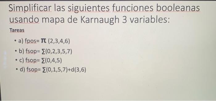 Solved Simplify the following Boolean functions:Simplify the | Chegg.com
