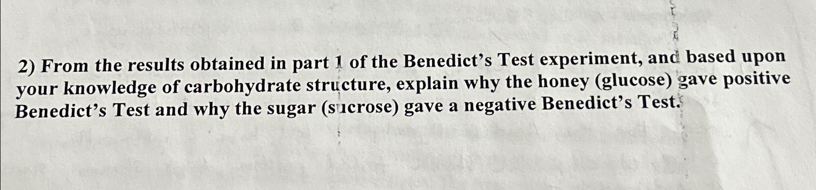 Solved From the results obtained in part 1 ﻿of the | Chegg.com