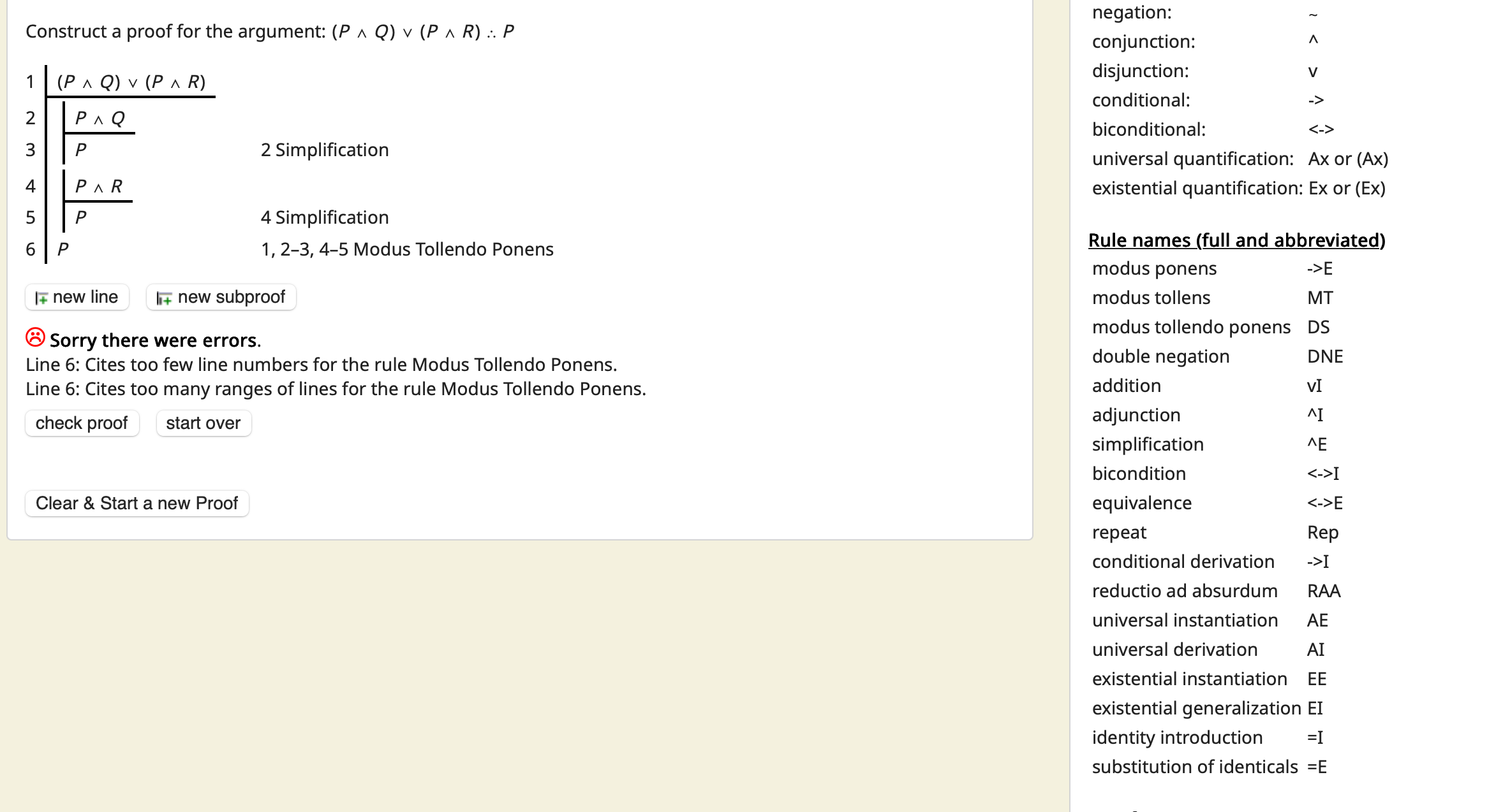 Solved Construct a proof for the argument: (P ∧ ﻿Q) ∨ (P ∧ | Chegg.com