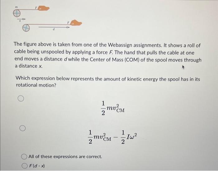 Solved The figure above is taken from one of the Webassign | Chegg.com