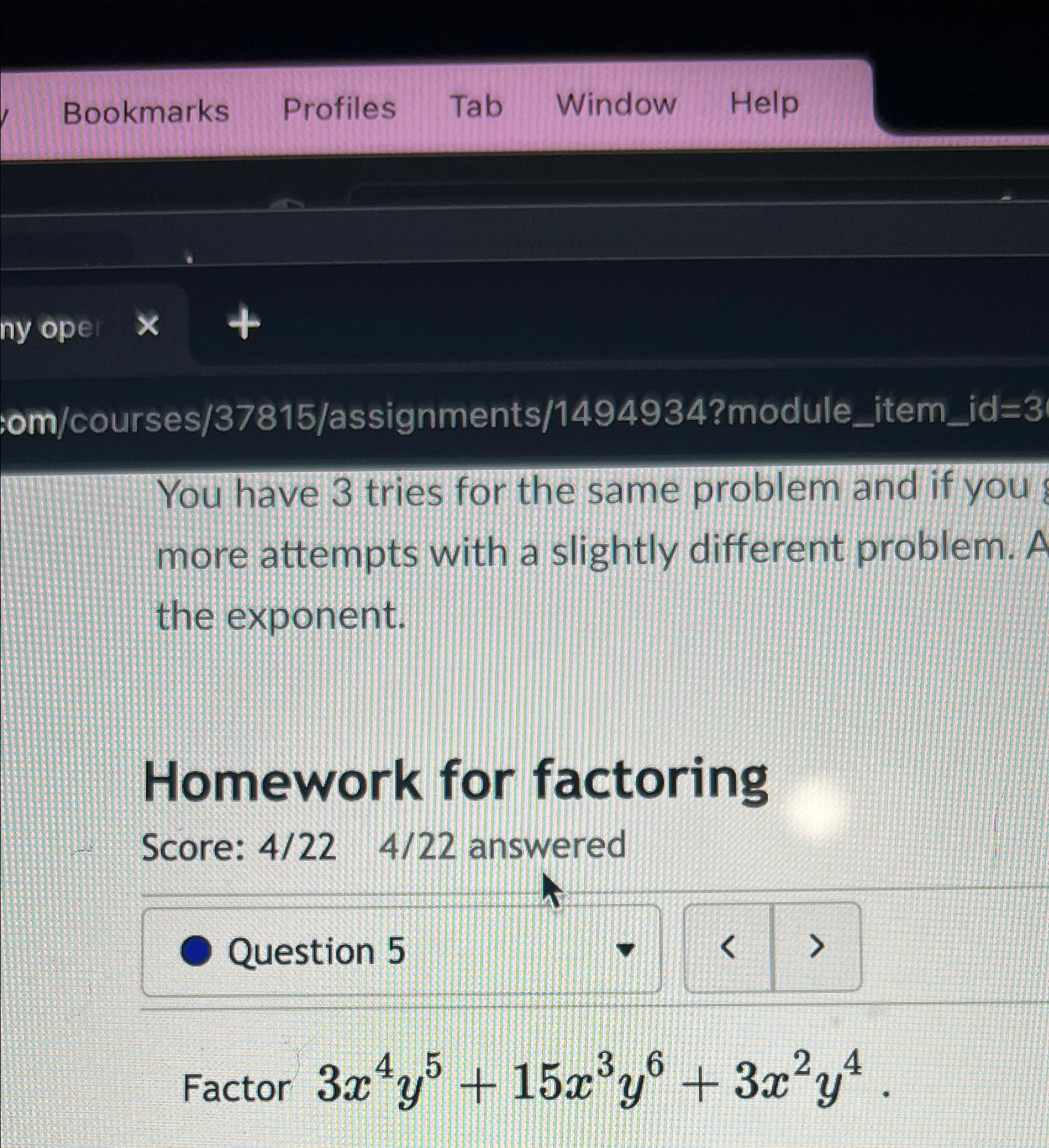 Solved Bookmarks Profiles Tab Window Helpny | Chegg.com