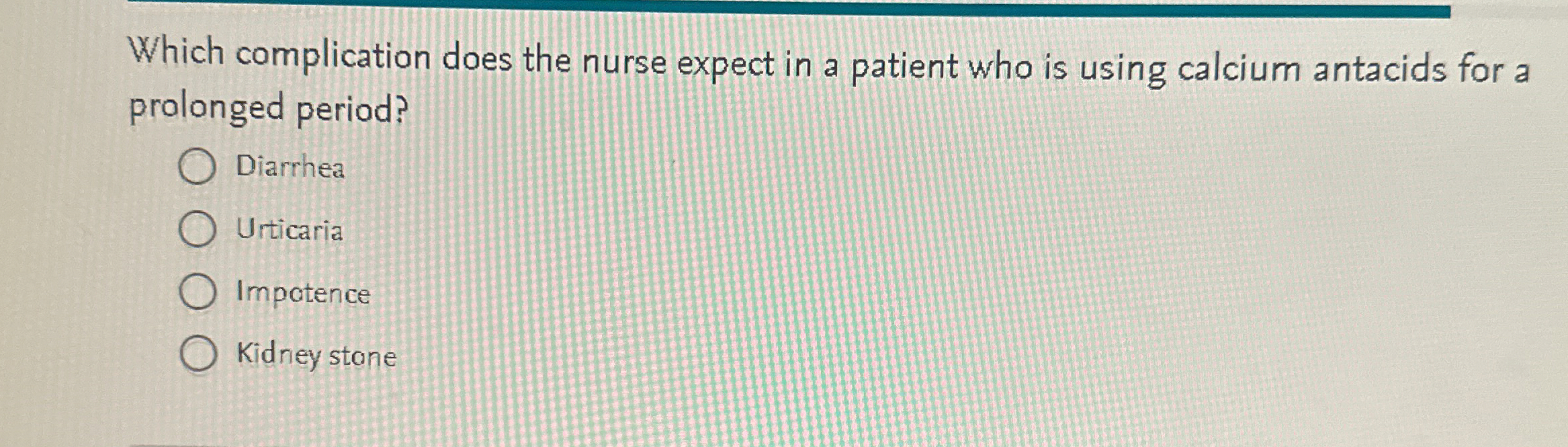 Solved Which complication does the nurse expect in a patient | Chegg.com