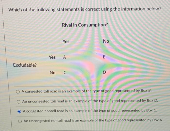 Solved Which of the following statements is correct using | Chegg.com
