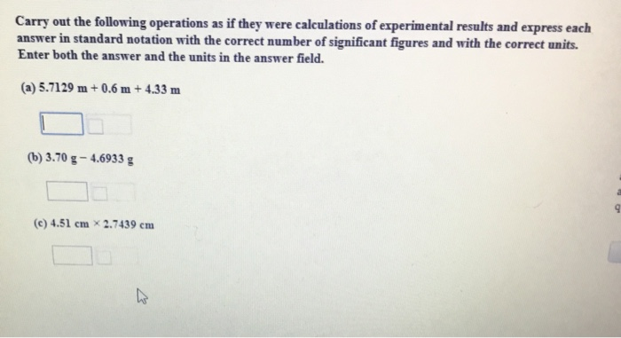 Solved Carry out the following operations as if they were | Chegg.com