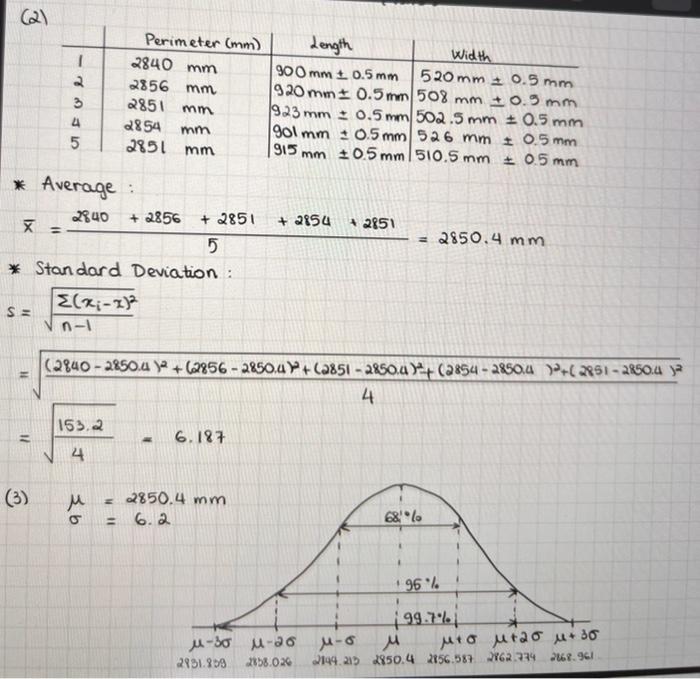 Solved To measure the perimeters of the table, there is 2 | Chegg.com