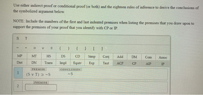 Solved Instructions Rules Use either indirect proof or | Chegg.com