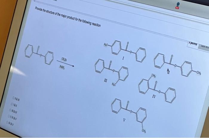 Solved Provide the structure of the major product for the | Chegg.com