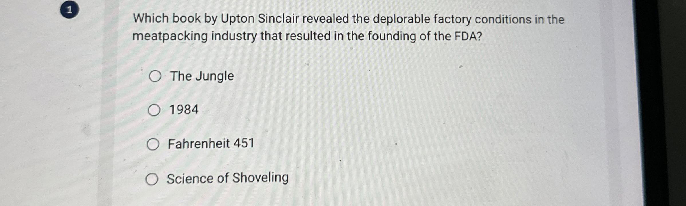 Solved 1Which book by Upton Sinclair revealed the deplorable | Chegg.com