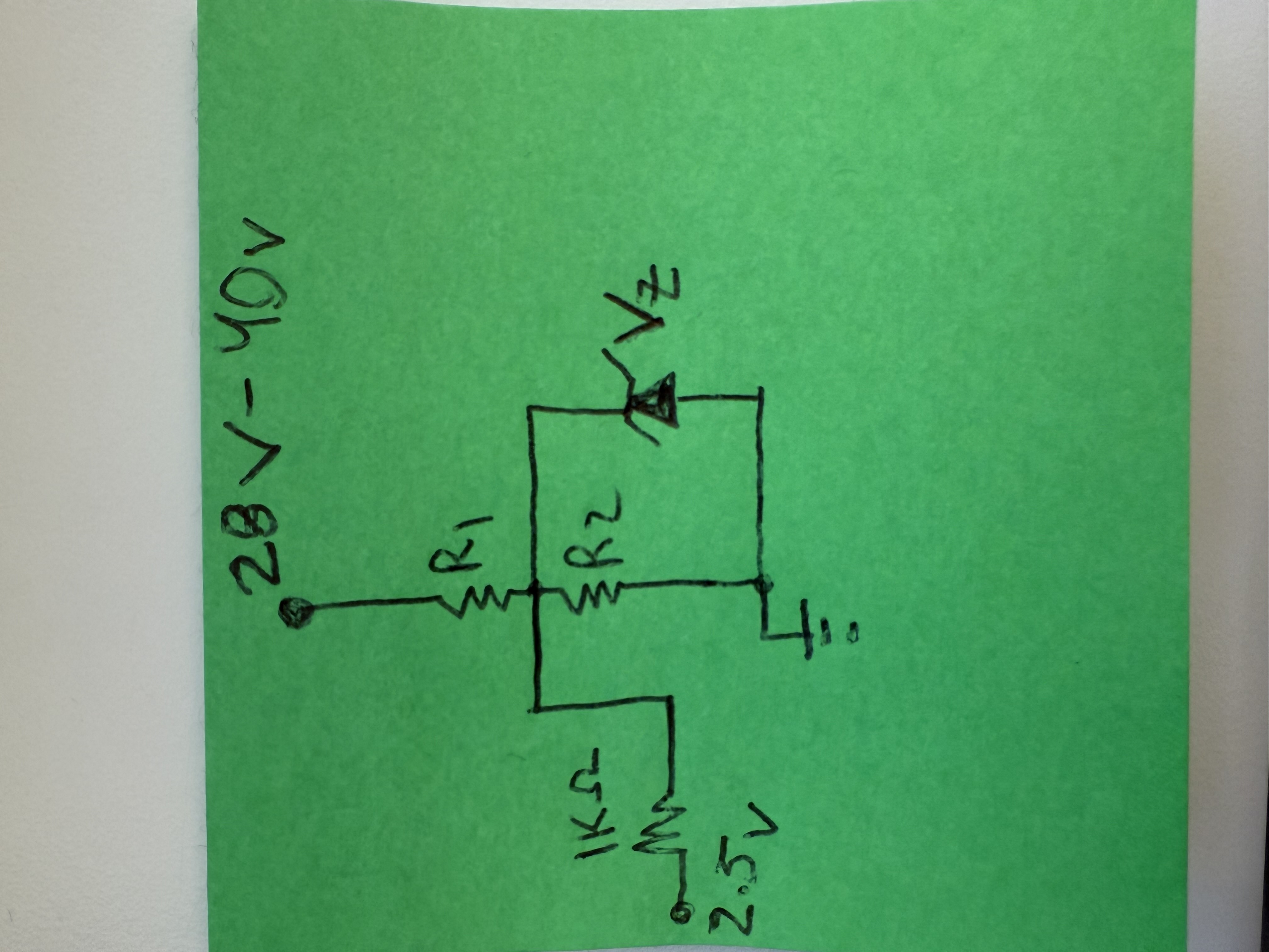 Solved Solve for R1, ﻿R2, ﻿and Vz of the Zener Diode such | Chegg.com